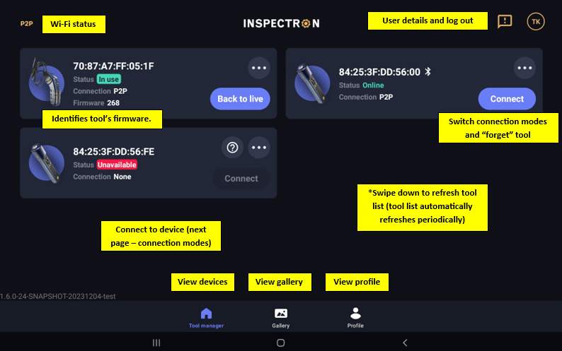 Tool Manager - Inspectron