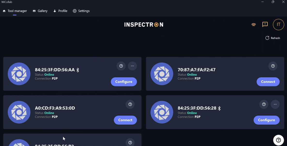 Tool Manager - Inspectron