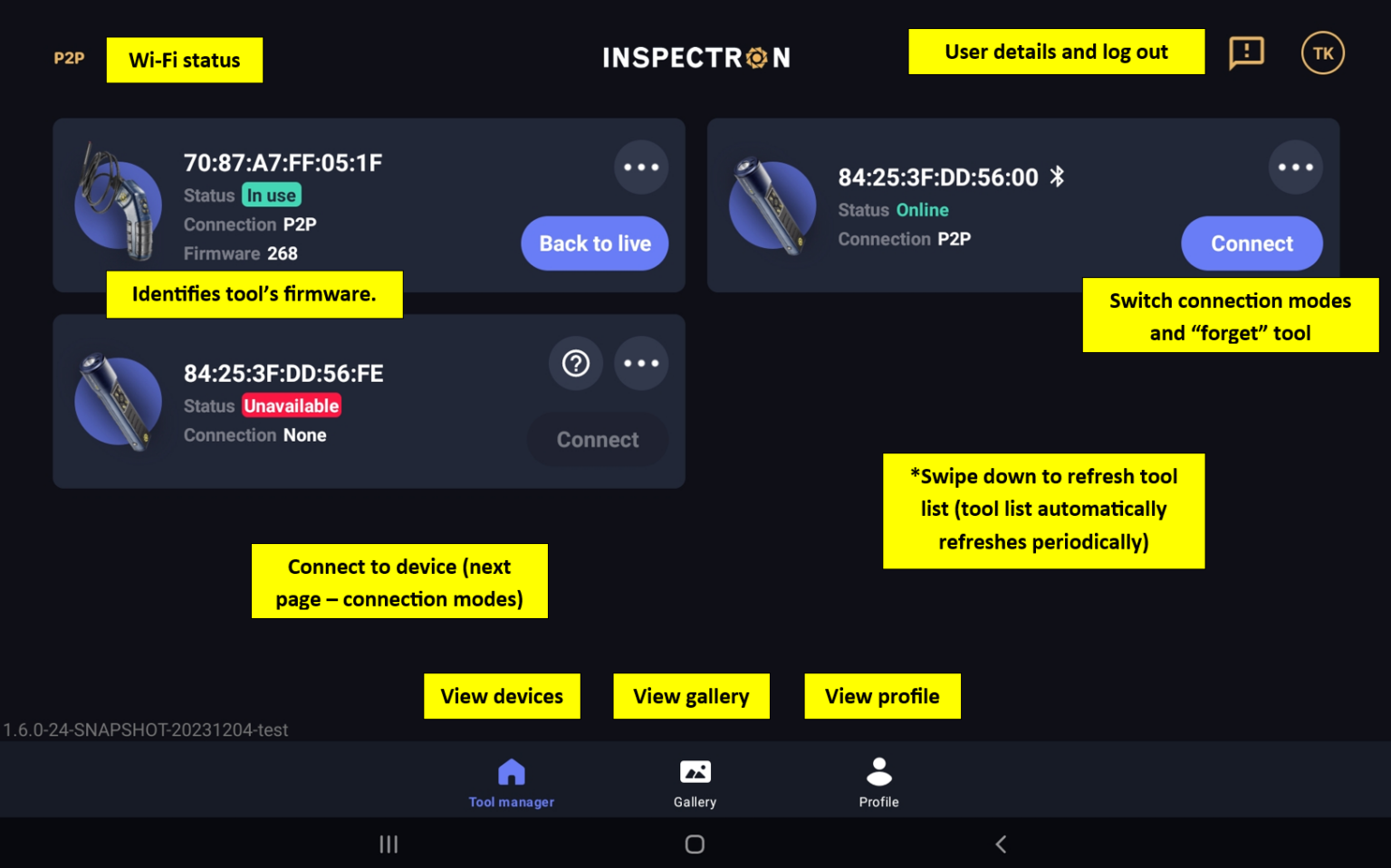 Tool Manager - Inspectron